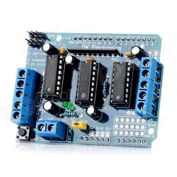 Testing Arduino motor shield with servo motor - Do It Easy With ScienceProg