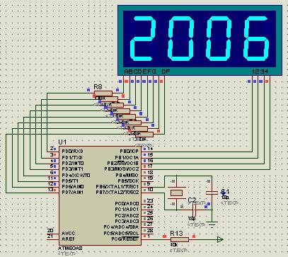 Simple dynamic LED display drive - Do It Easy With ScienceProg
